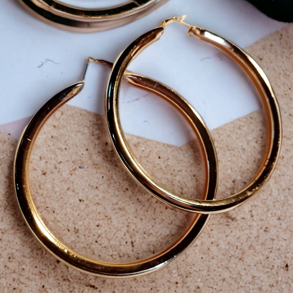 Jewelry | Extra Large Gold Hoops | Poshmark